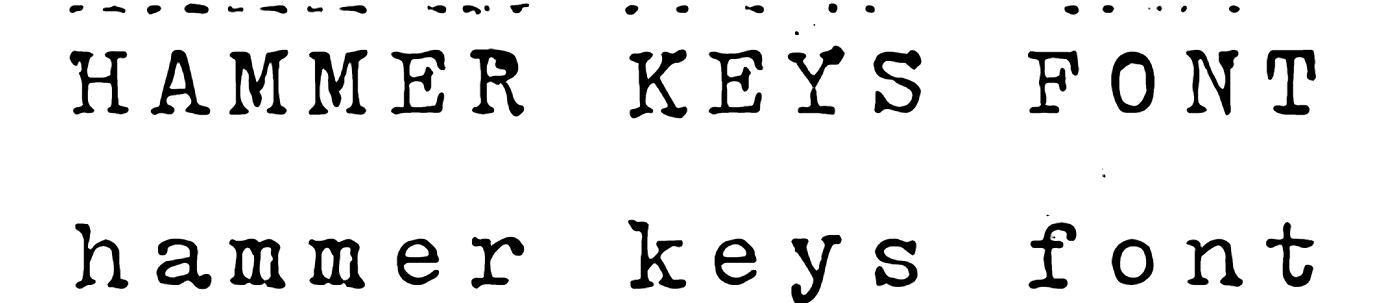 Hammer Keys Font | DafontStyle