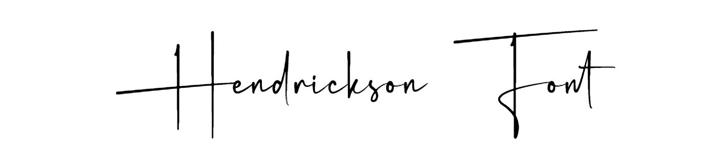 Hendrickson Font | DafontStyle