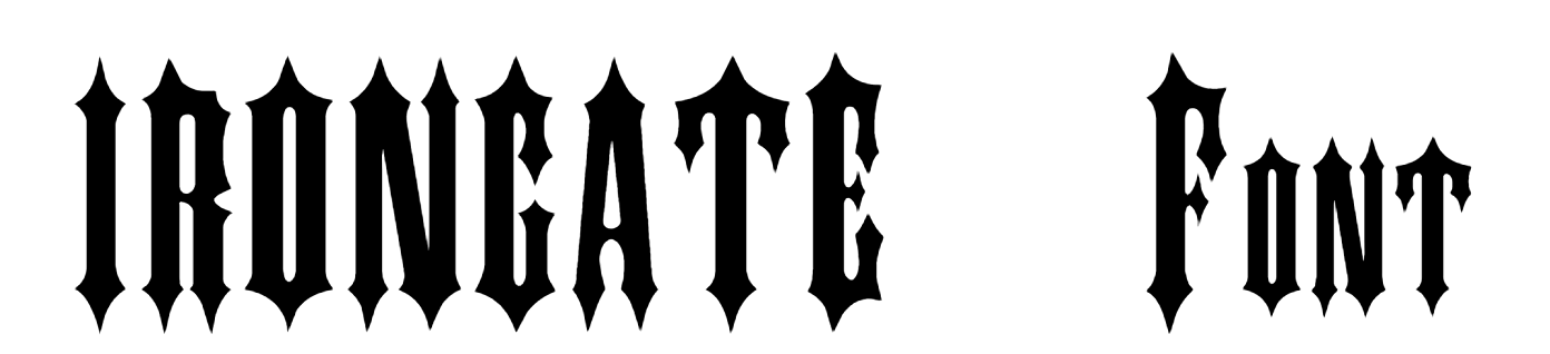 IRONGATE Font | DafontStyle