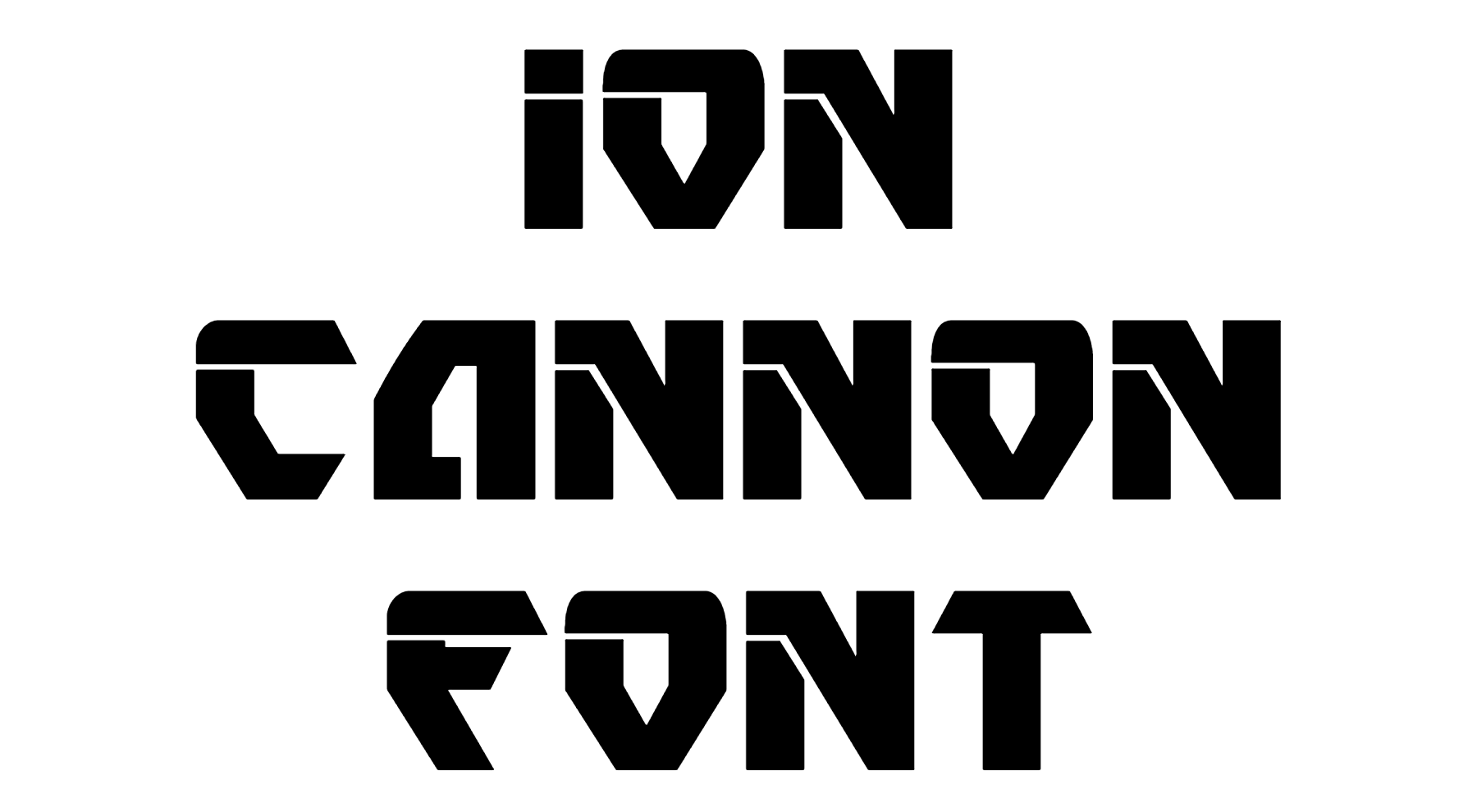 Ion Cannon Font | DafontStyle