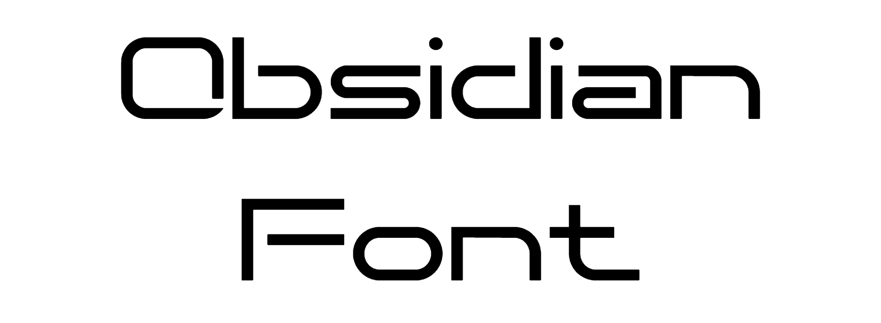 Obsidian Font | DafontStyle