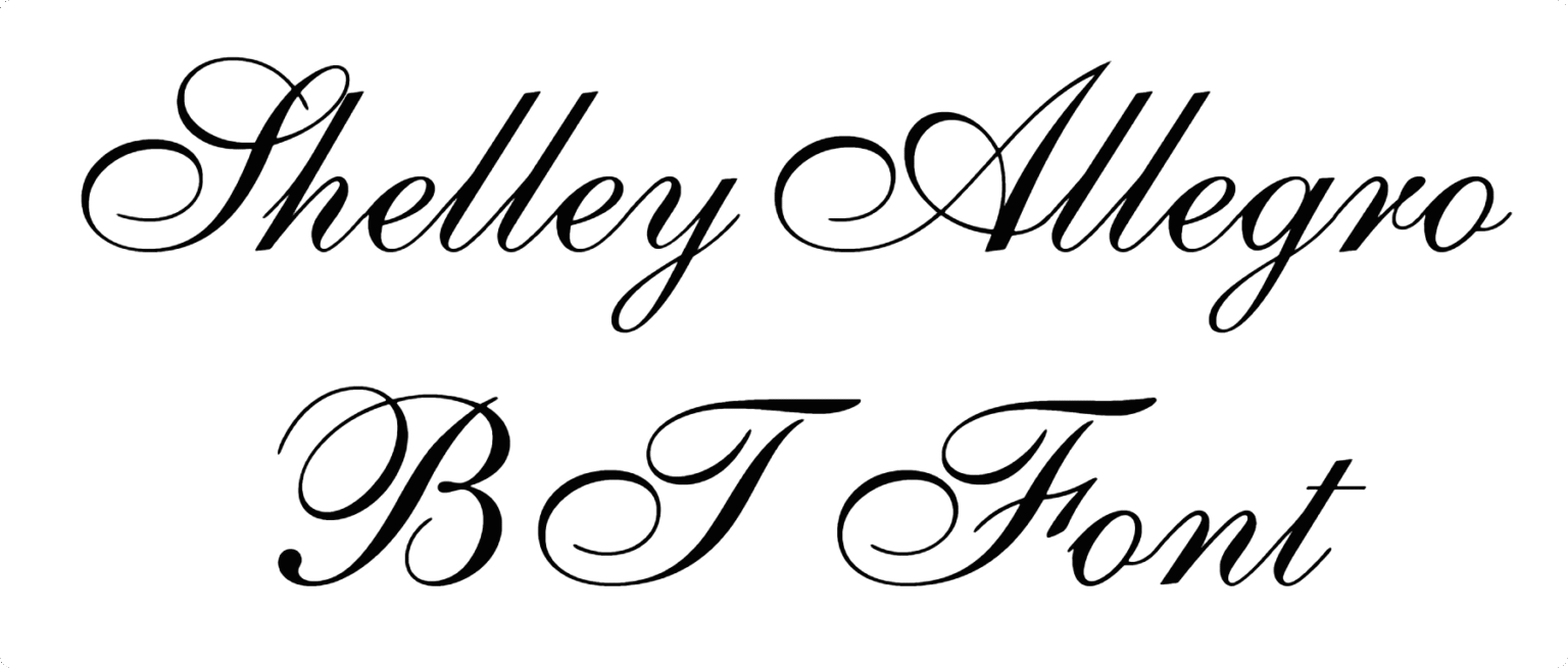 ShelleyAllegro BT Font | DafontStyle