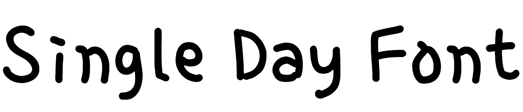 Single Day Font | DafontStyle