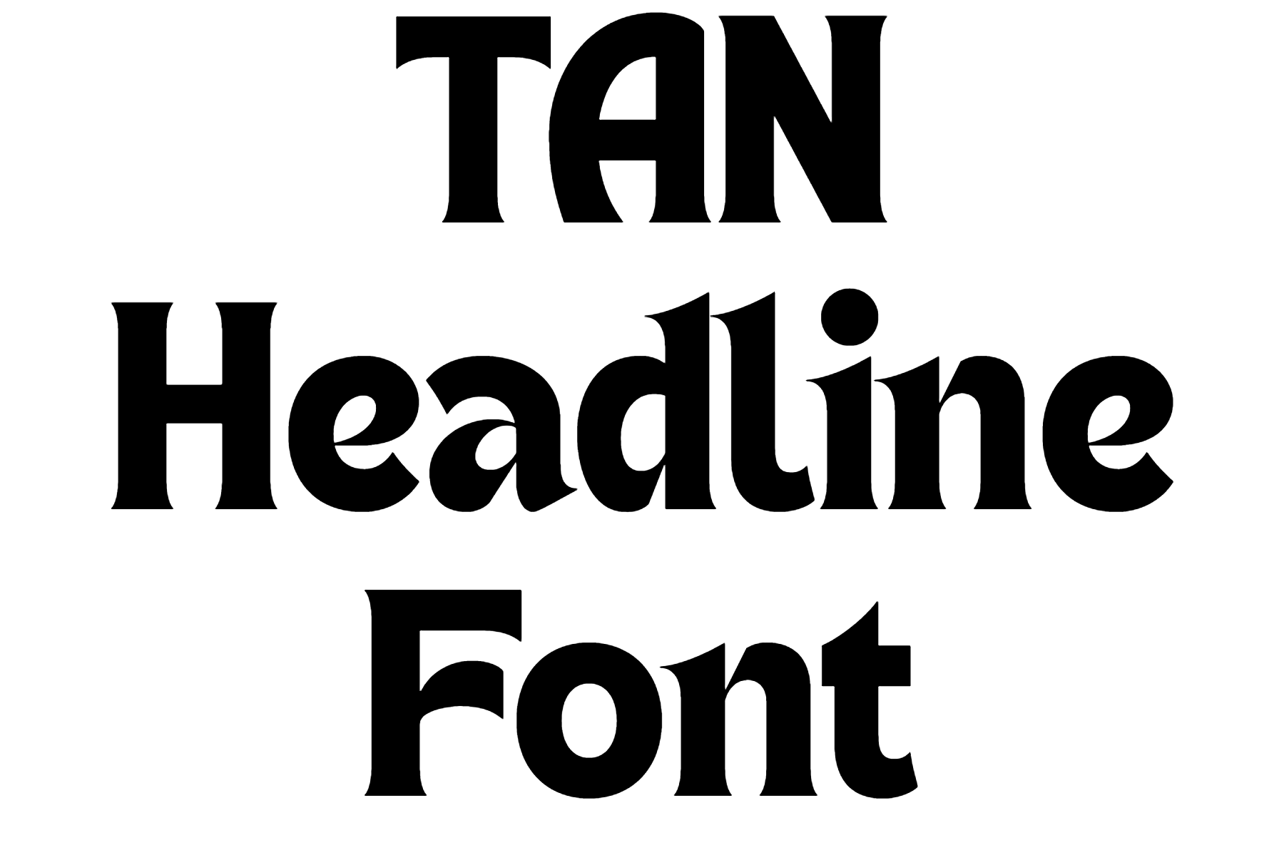 TAN Headline Font | DafontStyle