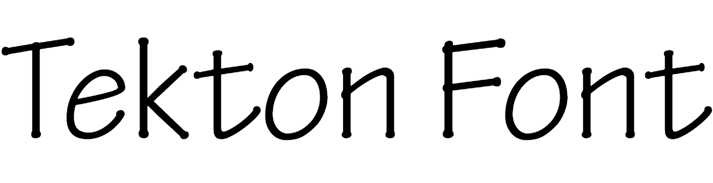 Tekton Font | DafontStyle