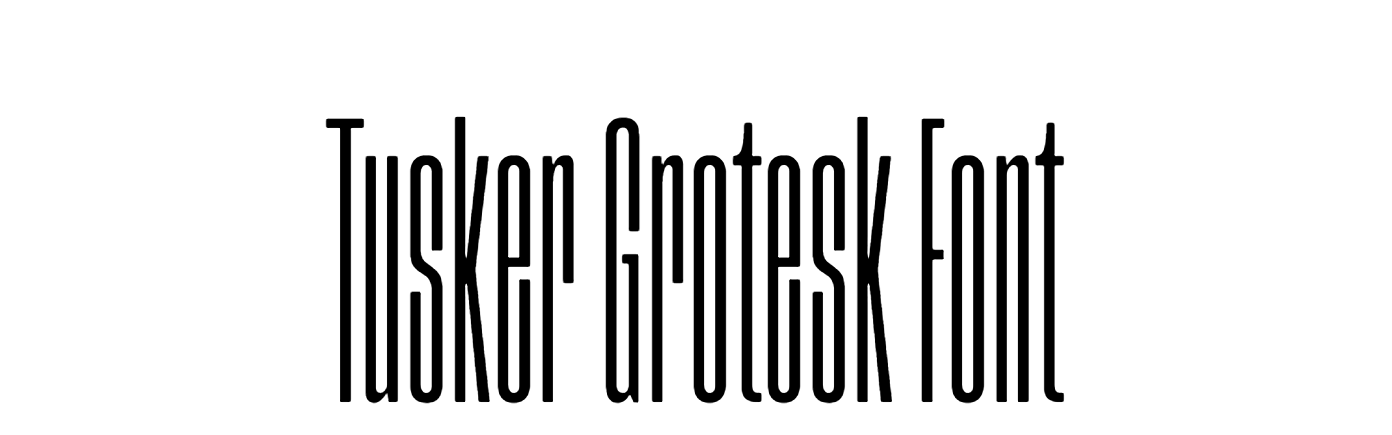 Tusker Grotesk Font | DafontStyle