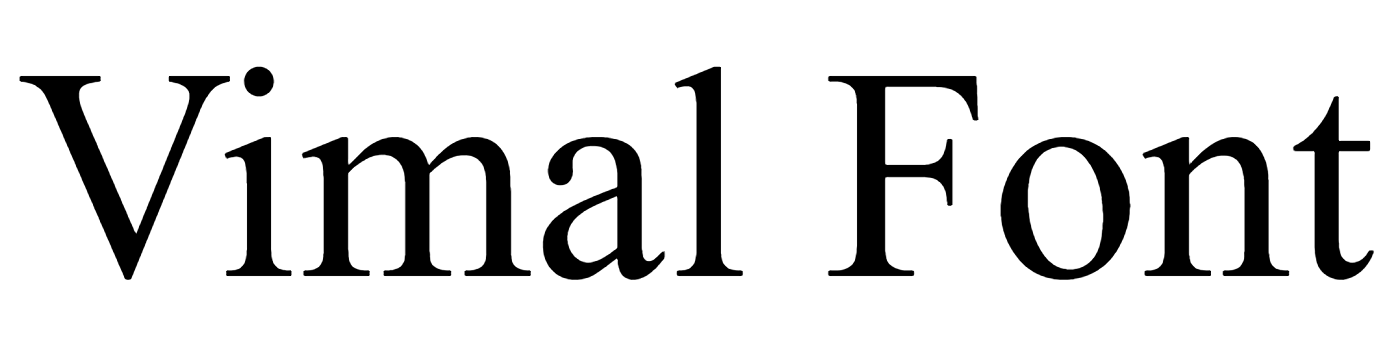 Vimal Font | DafontStyle