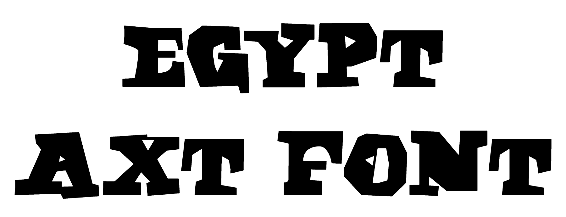 Egypt Axt Font | DafontStyle