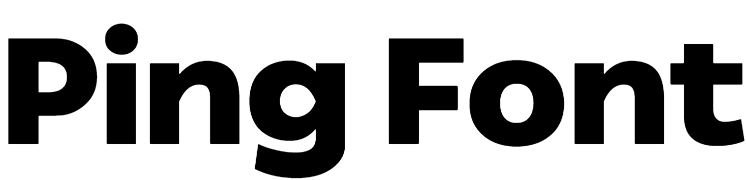 Ping Font | DafontStyle