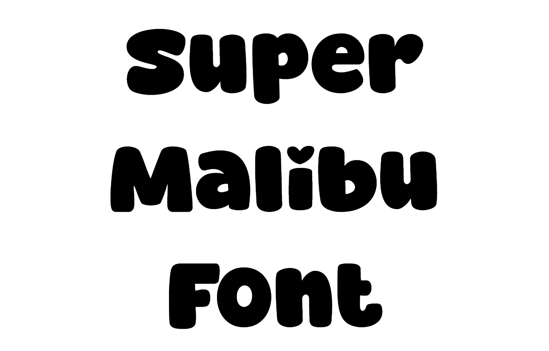 Super Malibu Font | DafontStyle