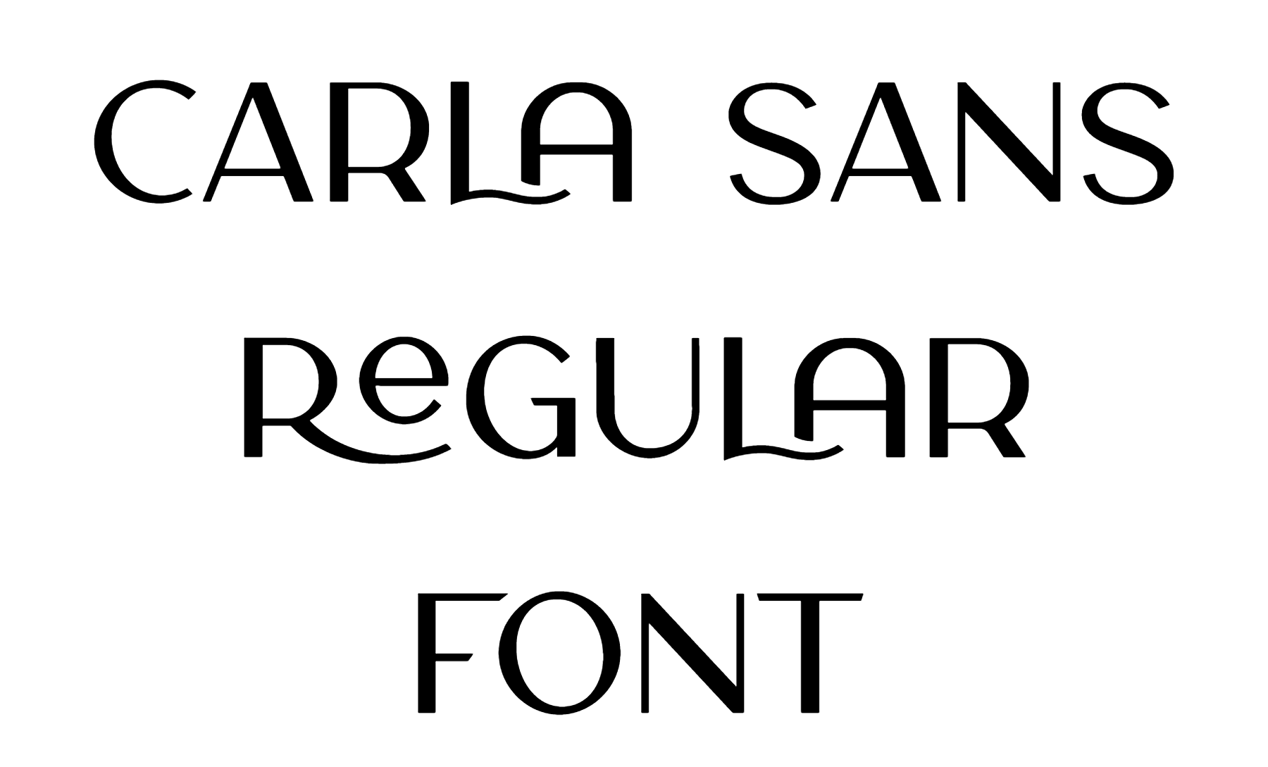 Carla Sans Regular Font | DafontStyle