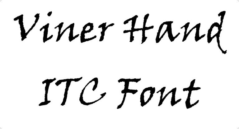 Viner Hand ITC Font | DafontStyle
