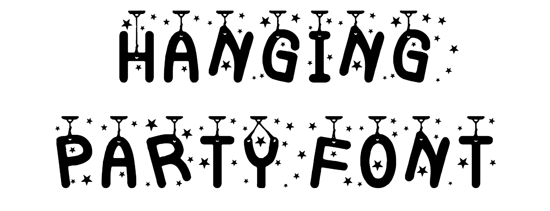 Hanging Party Font | DafontStyle
