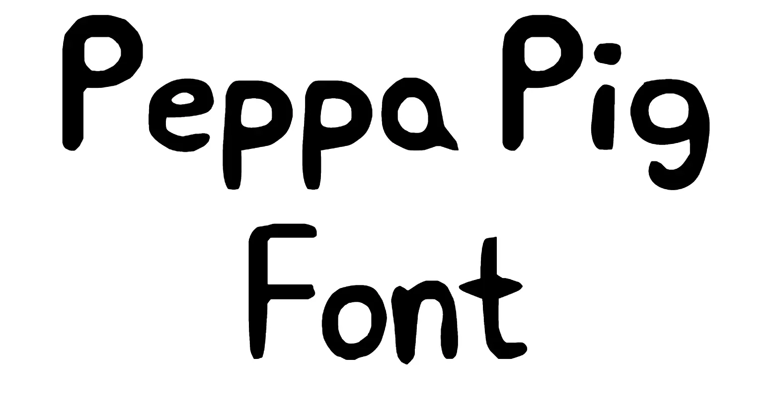 Peppa Pig Font | DafontStyle