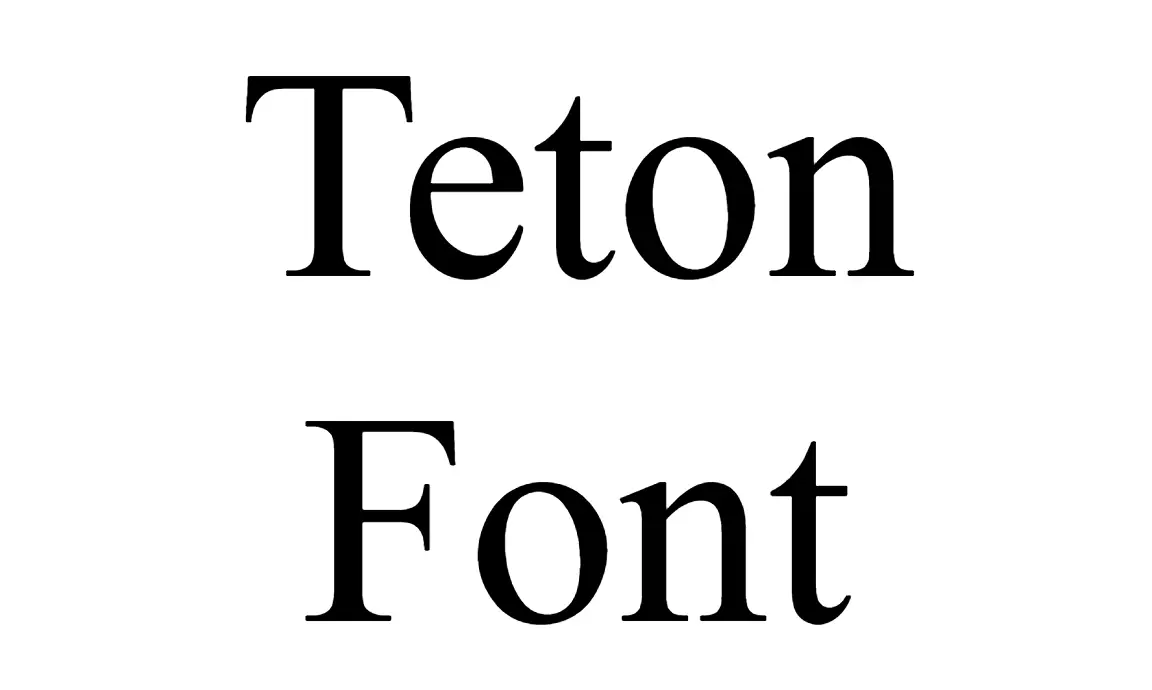 Teton Font | DafontStyle